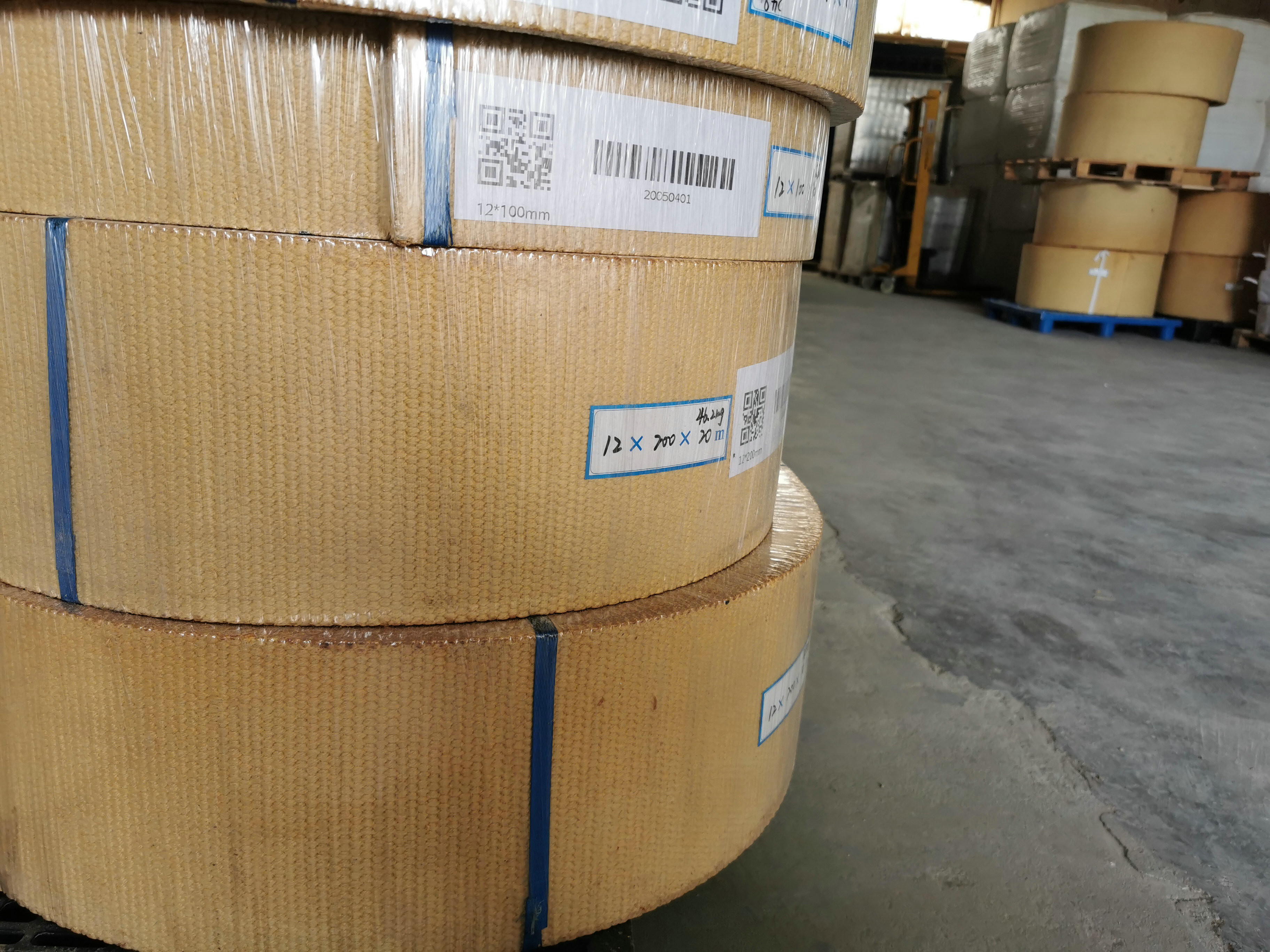 Non Asbestos Woven Winch Brake Lining With Brass Wire Reinforced Ship ...