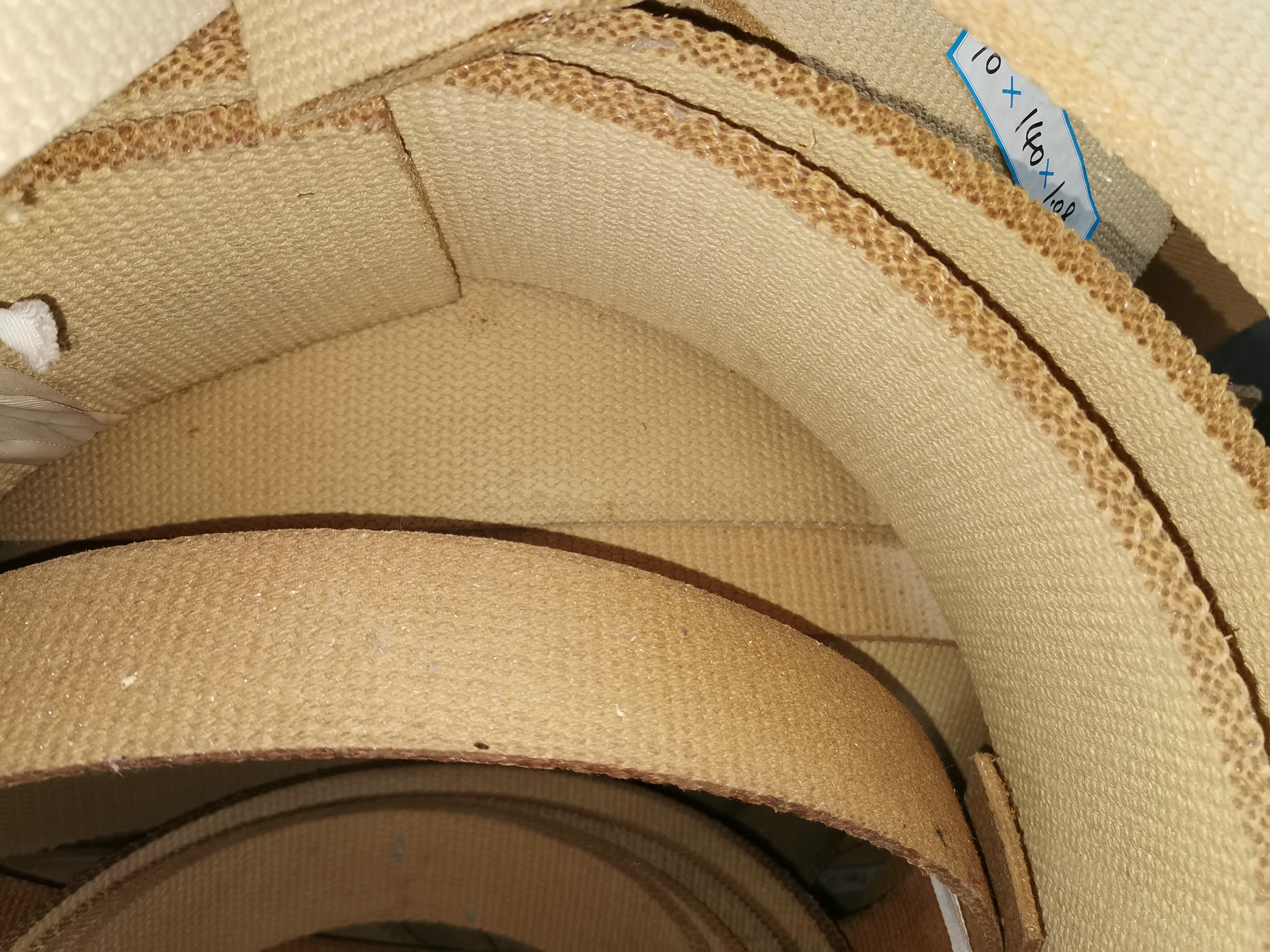 Non-asbestos Woven Brake Lining Rolls Ship Winch Brake Lining dock ...